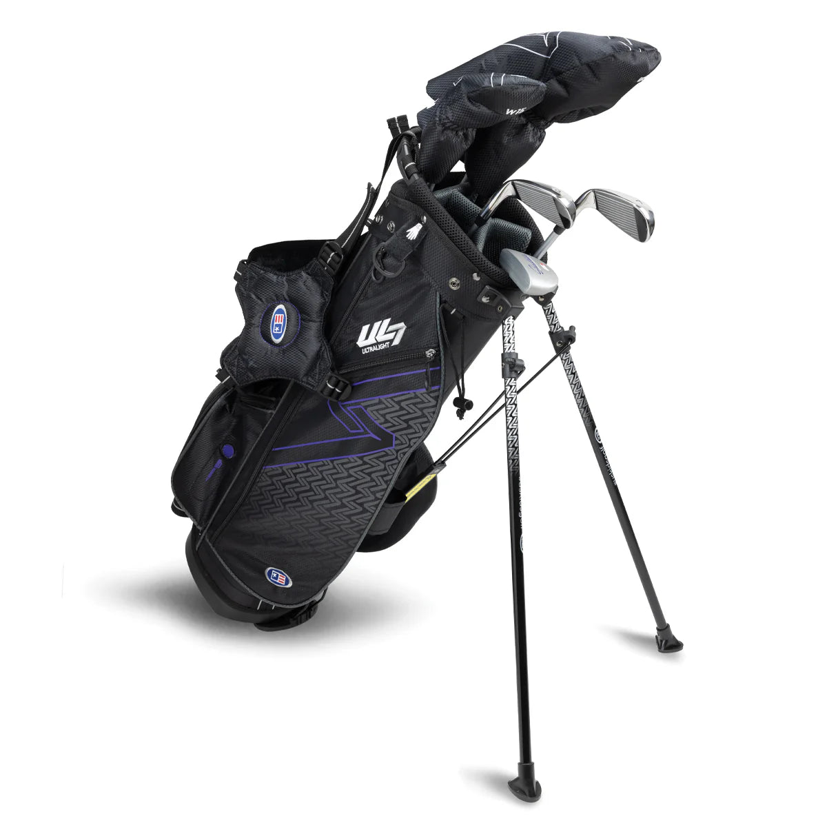 UL7 54 5 Club Stand Set, All Graphite, Black/Purple Bag Right hand ...