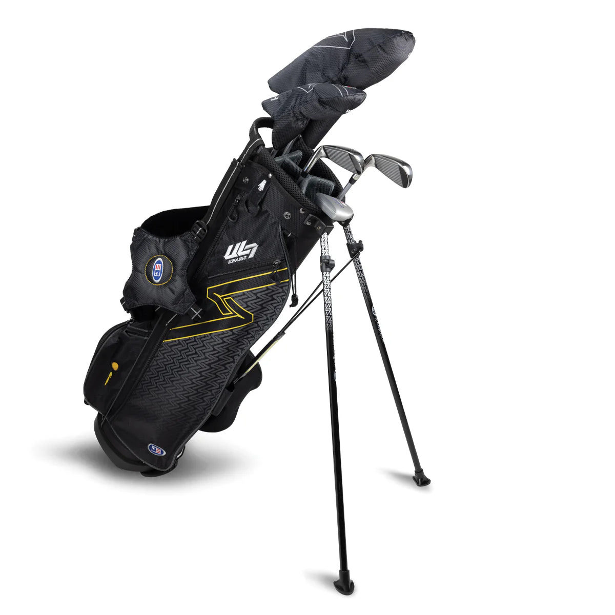 UL7 63 5 Club Stand Set, All Graphite, Black/Gold Bag Right Hand ...